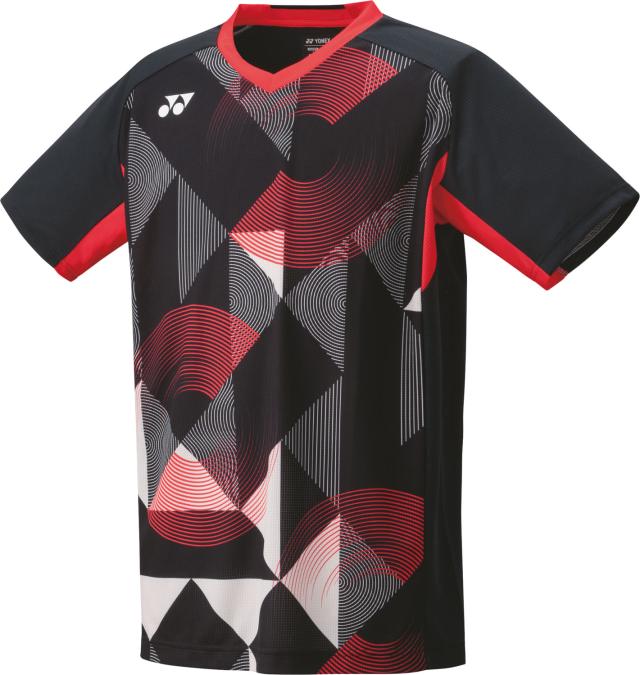 YONEX （ヨネックス） テニス ゲームシャツ・パンツ メンズゲームシャツ(フィットスタイル) 【ブラック】 10576 007 トレーニングシャツ ゲームウェア トップス メンズ 男性用 ブラック 黒 24FW {NP}
