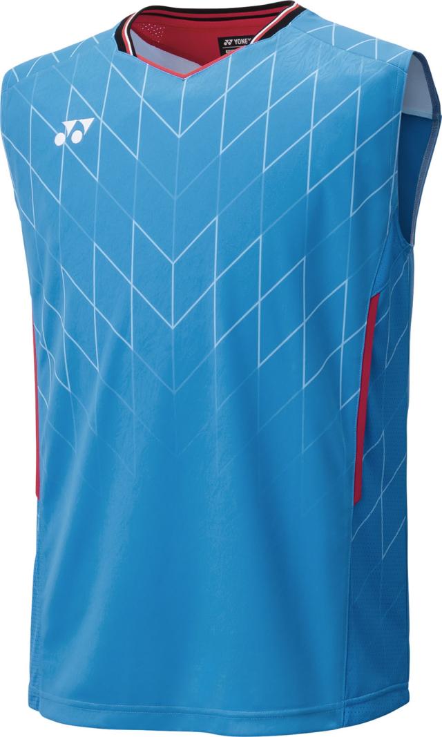 YONEX （ヨネックス） テニス ゲームシャツ・パンツ メンズゲームシャツ(ノースリーブ) 【セルリアンブルー】 10699 449 トレーニングシャツ ゲームウェア トップス メンズ 男性用 ブルー 青 25SS {NP}