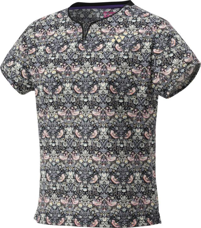 YONEX （ヨネックス） テニス ゲームシャツ・パンツ ウィメンズゲームシャツ 【ブラック】 20901 007 トレーニングシャツ ゲームウェア トップス レディース 女性用 マルチカラー 黒 25SS {NP}