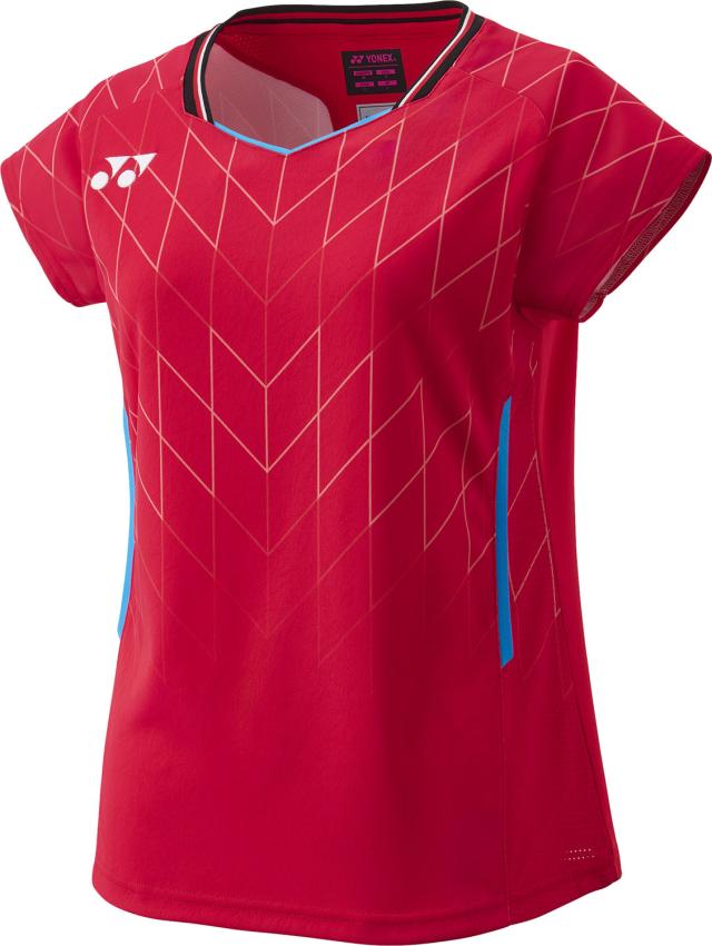 YONEX （ヨネックス） テニス ゲームシャツ・パンツ ウィメンズゲームシャツ(フィットシャツ) 【ジャパンレッド】 20915 364 トレーニングシャツ ゲームウェア トップス レディース 女性用 レッド 赤 25SS {NP}
