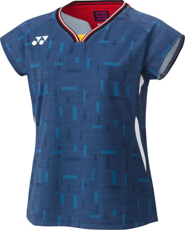 YONEX （ヨネックス） テニス ゲームシャツ・パンツ ウィメンズゲームシャツ(フィットシャツ) 【デニムネイビー】 20917 629 トレーニングシャツ ゲームウェア トップス レディース 女性用 ネイビー 紺 25SS {NP}
