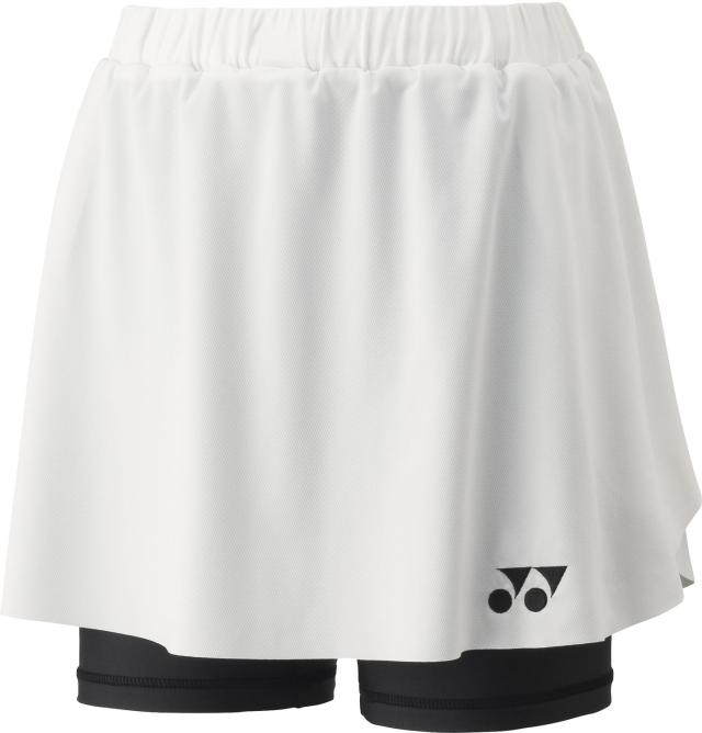 YONEX （ヨネックス） テニス スラックス・スカート ウィメンズスカート(インナースパッツ付) 【ホワイト】 26181 011 スラックス・スカート スカート レディース 女性用 ホワイト 白 25SS {NP}
