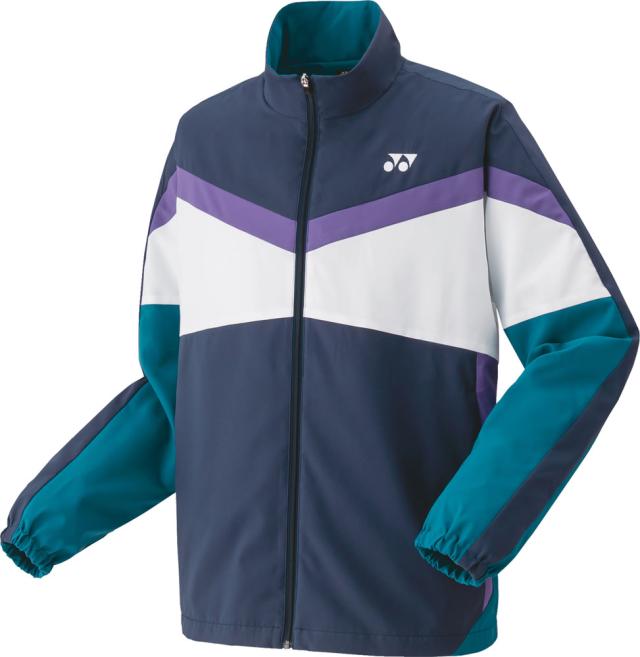 YONEX （ヨネックス） テニス トレーニングウェア 裏地付ウォームアップシャツ(フィットスタイル) 【ネイビーブルー】 50143 019 ＷＵＰニットジャケット ジャケット ユニセックス 男性用・女性用 ブルー 青 2023 {NP}