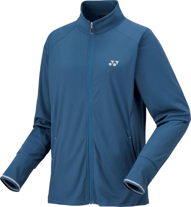 YONEX （ヨネックス） テニス トレーニングウェア ウィメンズニットウォームアップシャツ 【ティールブルー】 57087 817 トレーニングシャツ ジャケット レディース 女性用 ブルー 青 25SS {NP}