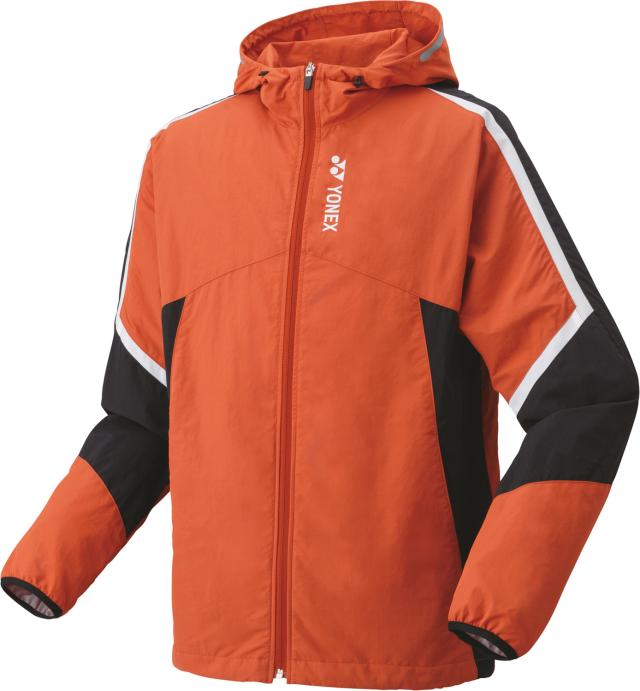 YONEX （ヨネックス） テニス ウインドウェア ユニ裏地付ウィンドウォーマーパーカー 【オレンジ】 70098 555 ウォーマージャケット ジャケット ユニセックス 男性用・女性用 オレンジ 橙 24FW {SK}