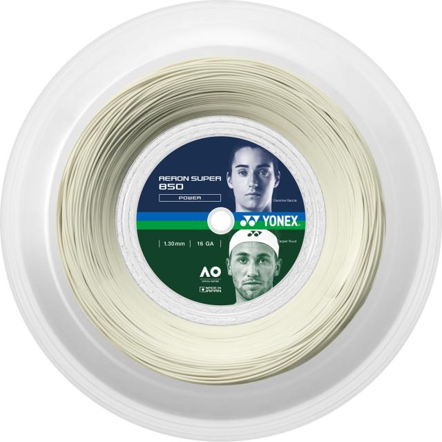 YONEX （ヨネックス） テニス ガット・ラバー エアロンスーパー 850 200m 【ホワイト】 ATG850R2 011 硬式ガット 硬式テニス ストリング ユニセックス 男性用・女性用 ホワイト 白 24SS {SK}