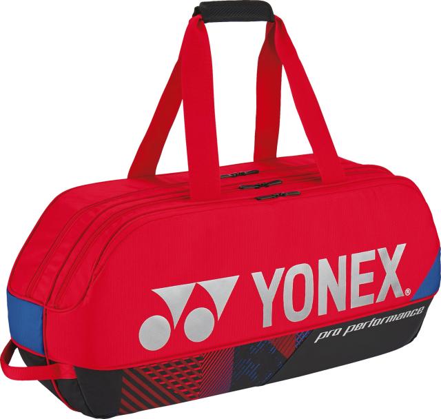 YONEX （ヨネックス） テニス バッグ トーナメントバッグ(テニス2本用) 【レッド】 BAG2401W 651 バッグ ラケットバッグ ユニセックス 男性用・女性用 レッド 赤 24SS {SK}