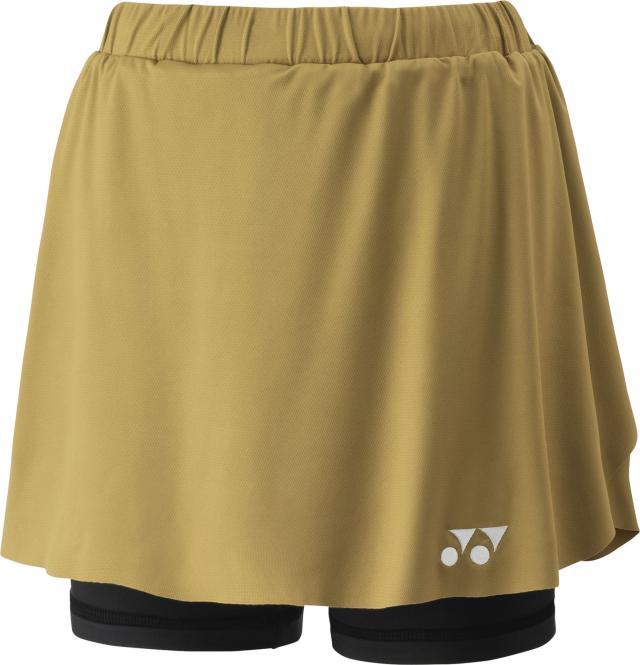 YONEX （ヨネックス） テニス スラックス・スカート ウィメンズスカート(インナースパッツ付) 【ゴールド】 26181 016 スラックス・スカート スカート レディース 女性用 ゴールド 金 25SS {NP}