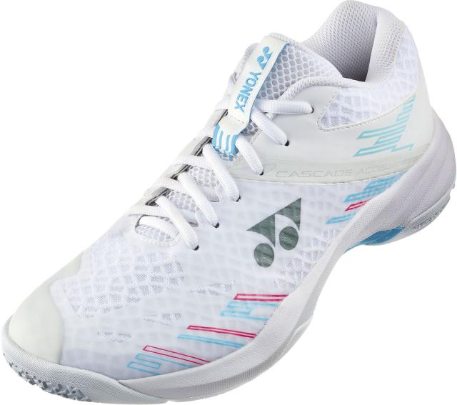 YONEX （ヨネックス） バドミントン シューズ パワークッション カスケードアクセル ミッド 【ホワイト/スカイブルー】 SHBCA1MD 175 シューズ シューズ メンズ・レディース 男性用・女性用 ホワイト 白 青 2025 {SK}