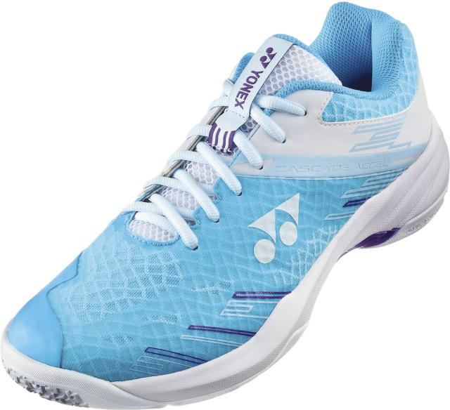 YONEX （ヨネックス） バドミントン シューズ パワークッション カスケードアクセル スリム 【サックス/ホワイト】 SHBCA1S 633 シューズ シューズ メンズ・レディース 男性用・女性用 ブルー 青 白 2025 {SK}