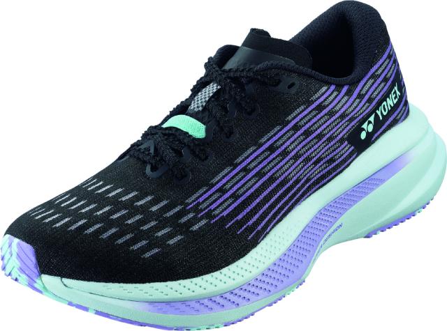 YONEX （ヨネックス） 陸上・ランニング シューズ カーボンクルーズ SR ウィメン 【ブラック/パープル】 SHRSR1L 537 シューズ Ｗ シューズ メンズ 男性用 ブラック 黒 紫 24FW {SK}