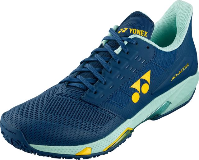 YONEX （ヨネックス） テニス シューズ パワークッション アドアクセル メン GC 【ティールブルー】 SHTAAMG 817 クレー・オムニコートメンズ シューズ メンズ・レディース 男性用・女性用 ブルー 青 24FW {SK}