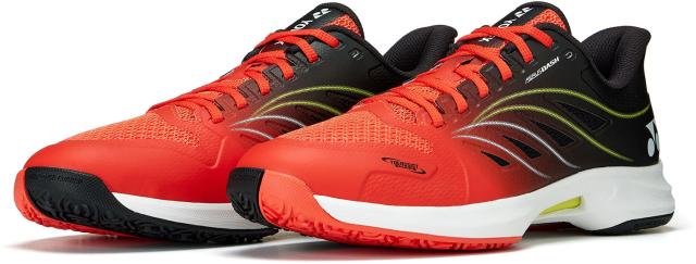 YONEX （ヨネックス） テニス シューズ パワークッション エアラスダッシュ5 GC 【フレイムレッド/ブラック】 SHTAD5GC 674 クレー・オムニコートメンズ シューズ メンズ・レディース 男性用・女性用 レッド 赤 黒 25SS {SK}