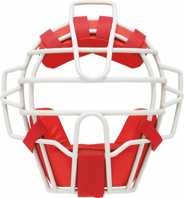 ZETT （ゼット） 野球 ソフトボール マスク・プロテクター・キャッチャーズギア  軟式用 マスク プロステイタス メンズ・レディース 男性用・女性用 【レッド/シルバー】 赤 銀 BLM3218C-6413  {SK}