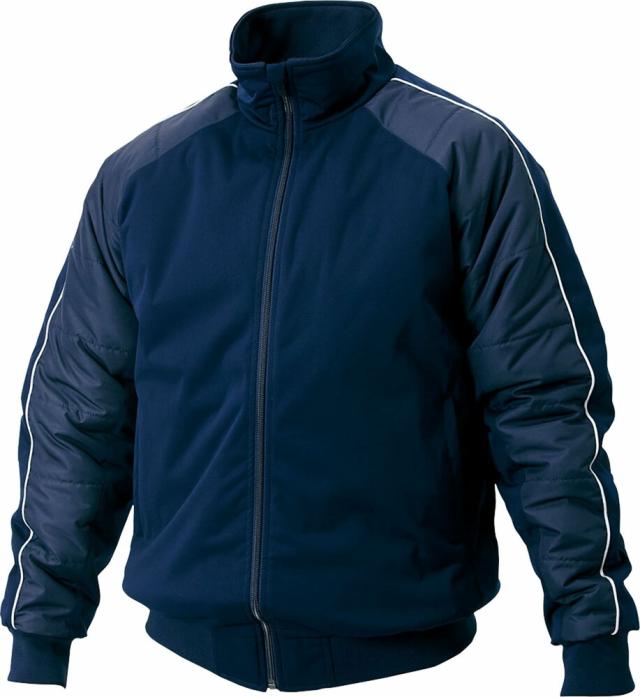 ZETT （ゼット） 野球 ソフトボール ウインドウェア・ジャージ・ジャンパー  グラウンドコート 防寒 メンズ 男性用 【ネイビー】 紺 BOG480A-2900  {SK}