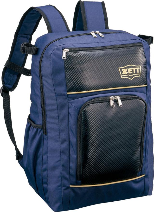 ZETT （ゼット） 野球＆ソフトボール バッグ チームデイパック 30L 【ネイビー×ゴールド】 BA1504 2982 バックパック 紺　金 23SS {SK}