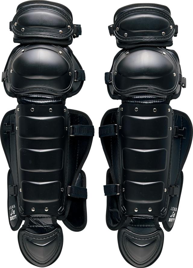 ZETT （ゼット） 野球＆ソフトボール マスク・プロテクター 軟式・ゴムソフト用レガーツ 【ブラック】 BLL4233M 1900 軟式レガーツ 黒 25SS {NP}