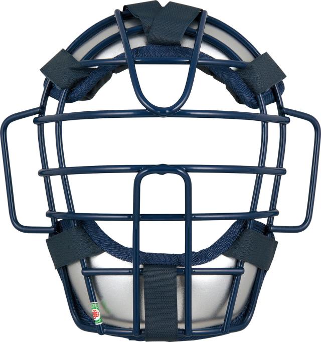 ZETT （ゼット） 野球＆ソフトボール マスク・プロテクター 軟式・ゴムソフト用マスク 【ネイビー×シルバー】 BLM4153 2913 軟式マスク 紺　銀 25SS {NP}