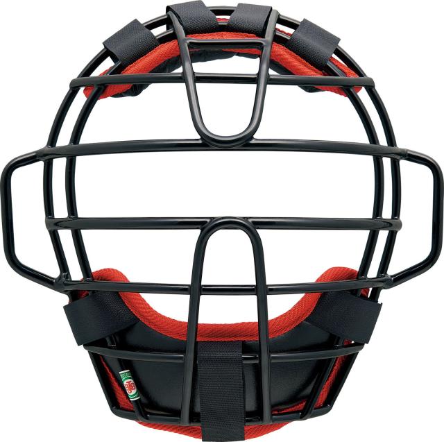 ZETT （ゼット） 野球＆ソフトボール マスク・プロテクター 少年軟式・少年ゴムソフト用マスク 捕手用 【ブラック×レッド】 BLM8333 1964 ＪＲマスク マスク ジュニア・キッズ 子供用 ブラック 黒 赤 25FW {SK}