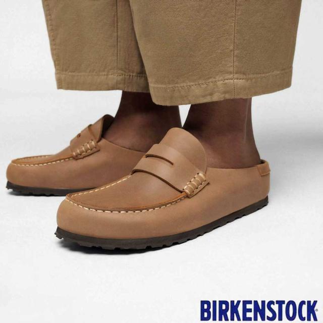 ビルケンシュトック BIRKENSTOCK Naples Wrapped（ネープルズ ラップ）幅広（レギュラーフィット） 1030206（オイルドレザー／コニャック）メンズ サボ クロッグ 快適サンダル 「靴」
