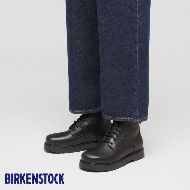 ビルケンシュトック BIRKENSTOCK Highwood Mid Waterproof（ハイウッド ミッド ウォータープルーフ） メンズ（幅広） 1030942（ナチュラルレザー／ブラック） カジュアル ビジネス コンフォート ショートブーツ「靴」