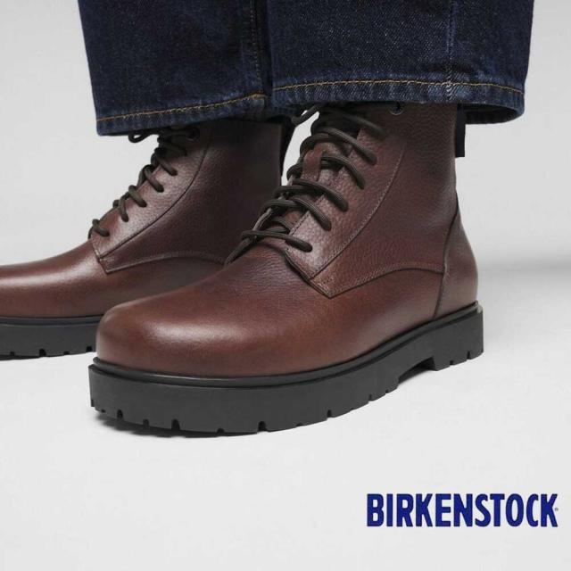 ビルケンシュトック BIRKENSTOCK Highwood Mid Waterproof（ハイウッド ミッド ウォータープルーフ） メンズ（幅広） 1030961（ナチュラルレザー／チョコレート） カジュアル ビジネス コンフォート ショートブーツ「靴」