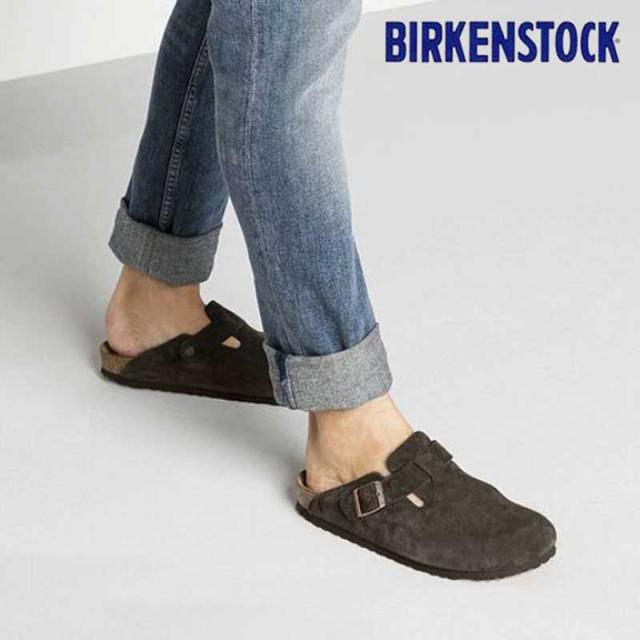 ビルケンシュトック BIRKENSTOCK Boston（ボストン）幅広（レギュラーフィット） 60901（スエードレザー／モカ） メンズサンダル サボ クロッグ ドイツ製快適サンダル 「靴」