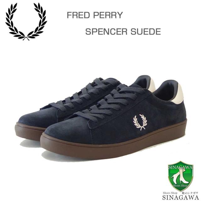 FRED PERRY フレッドペリー  B1317297（メンズ）SPENCER SUEDE （スペンサー スエード） カラー：ANCHOR GREY 天然皮革 ローカット スニーカー  「靴」