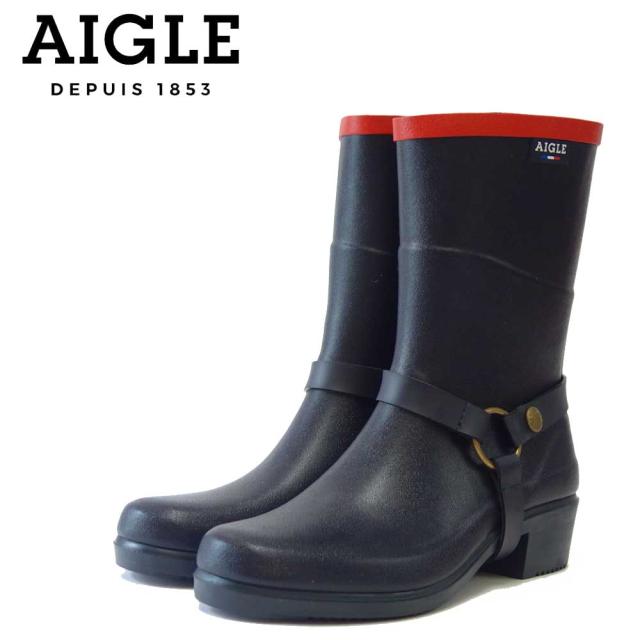 エーグル AIGLE ZZF8886 002 MARINE ROUGE（レディース） ミスジュリー ラバーブーツ 防水ブーツ ラバーソール フランス製 「靴」