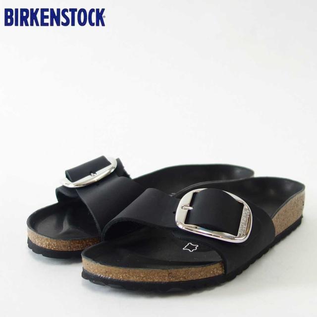 BIRKENSTOCK ビルケンシュトック MADRID Big Buckle（マドリッド） 1006523（ナローフィット） オイルドレザー／ブラック（レディース）「正規輸入品」ドイツ生まれの快適サンダル 「靴」