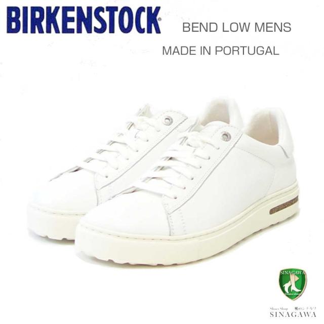 ビルケンシュトック BIRKENSTOCK Bend Low（ベンド ロー） レギュラーフィット  1017723（ナチュラルレザー／ホワイト） メンズ レザー スニーカー コンフォート シューズ「靴」