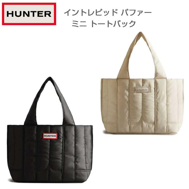 【SALE】 ハンター HUNTER UBS1167KBM イントレピッド パファーミニ トートバック （カラー：ブラック/レッド ボックス ロゴ・ホワイト ウィロー）トートバック ショルダーバッグ