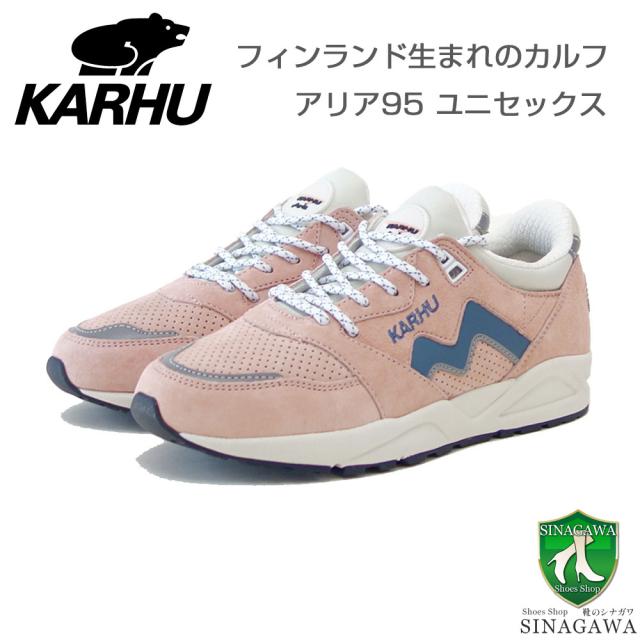 【SALE】 カルフ KARHU 803125 ARIA 95（アリア） カラー：Cameo Rose / Blue Mirage （ユニセックス）  レザースニーカー レディース ウォーキング 「靴」
