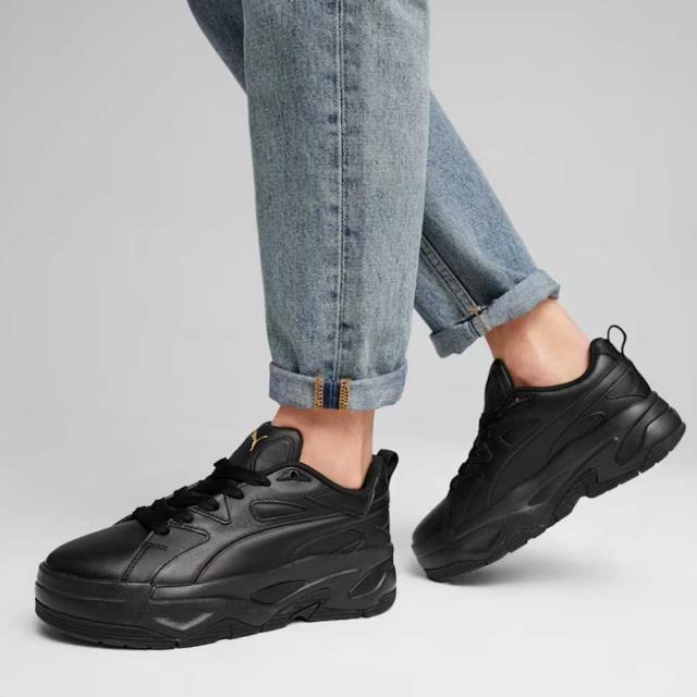 【SALE】 プーマ PUMA ブラスター ドレスコード ウィメンズ スニーカー 39609402 puma black（レディース）天然皮革 厚底 ローカット スニーカー ウォーキング「靴」