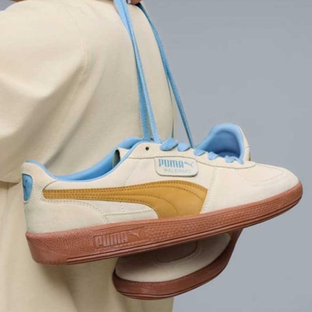 プーマ PUMA ユニセックス パレルモ スニーカー 39646362 Warm White-Archive Gold（レディース）スエードレザー ローカット スニーカー ウォーキング「靴」