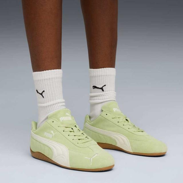 プーマ PUMA スピードキャット OG  39884648 Pistachio Green-Warm White（レディース）スエード 天然皮革 ローカット スニーカー  ストリート カジュアル「靴」