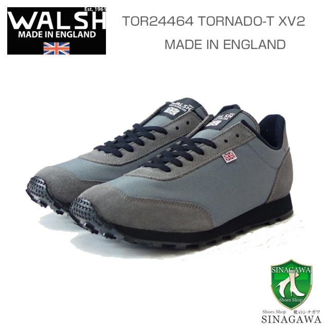 WALSH ウォルシュ TOR24464（ユニセックス） TORNADO-T XV2 カラー：グレー（英国製） スエード＆ポリエステルのランニングスニーカー  「靴」