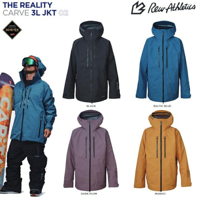REW REALITY CARVE 3L JACKET  GORE-TEX 3レイヤー/ アールイーダブリュー/リアリティカーブ　ジャケット 25/26  /ゴアテックス/GORE防水ウェア　2026　REW　送料無料！