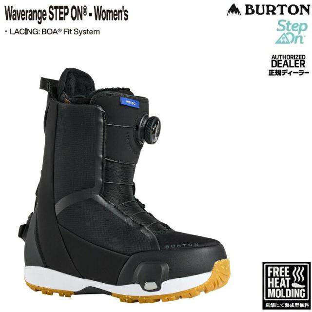 BURTON Women s Waverange  Step On board Wide Boots（Black）バートン　ウィメンズ　ウェイブレンジ　ワイドブーツ【全国送料無料】2026  正規品　保証付　/　25‐26【熱成型無料】