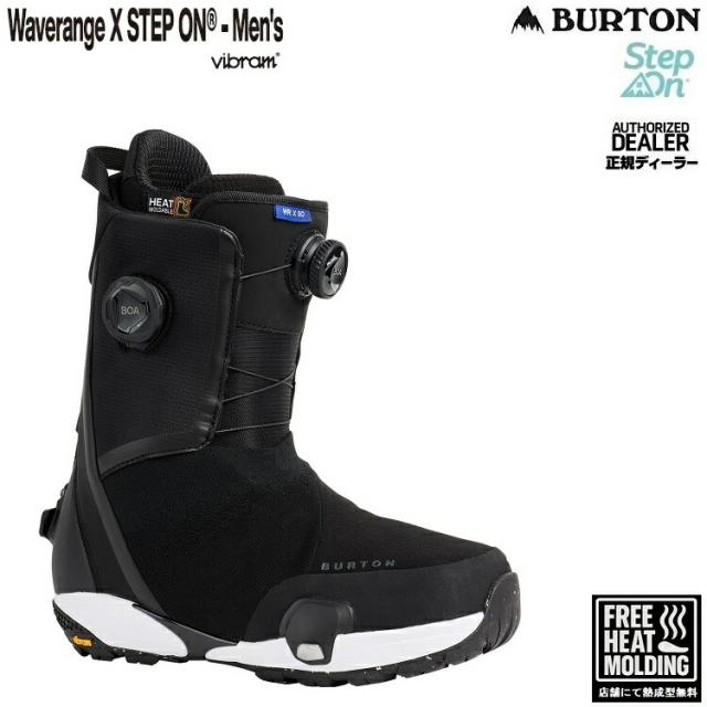 BURTON Men s Waverange X  Step On board Wide Boots（Black）バートン　ウェイブレンジエックス　ワイドブーツ【全国送料無料】2026  正規品　保証付　/　25‐26【熱成型無料】