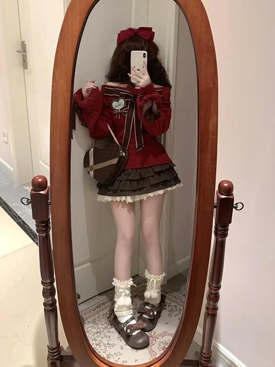 オフショルダー セーター レディース 長袖 ゆめ可愛い リボン ニット 地雷系 肩出し 蝶結び リブ 量産型 カットソー 学院風 セクシー ギャル トップス ゆったり きれいめ 春秋冬