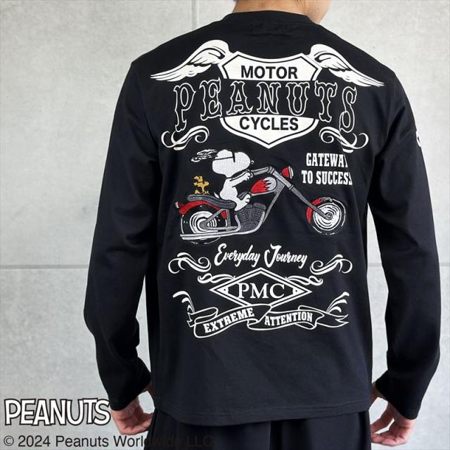 SNOOPY/スヌーピー メンズ 長袖Tシャツ（ロンT） FLAGSTAFF フラッグスタッフ PEANUTS ピーナッツ キャラクター アメカジ レディース 刺繍 送料無料