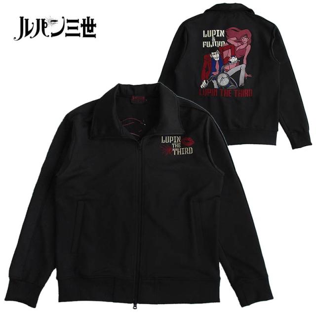 ルパン三世 刺繍ジャージ メンズ レディース キャラクター 刺繍 峰不二子 次元大介 石川五ェ門 銭形警部 アウター ジャンバー ブルゾン トラックジャケット 送料無料