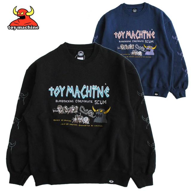 toy machine トイマシーン トレーナー スウェット メンズ 裏起毛 日本正規ライセンス商品 送料無料