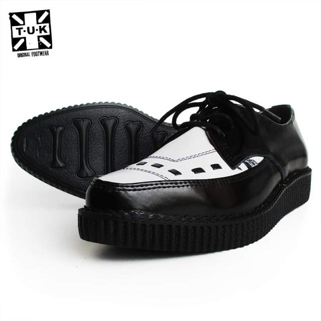 TUK/ティーユーケー ラバーソール/ポインテッドトゥ メンズ 「POINTED TOE CREEPERS」 A8140 新ソール（軽量化）モデル 靴 スニーカー  厚底 パンク  ロカビリー レディース ファッション モッズ 送料無料