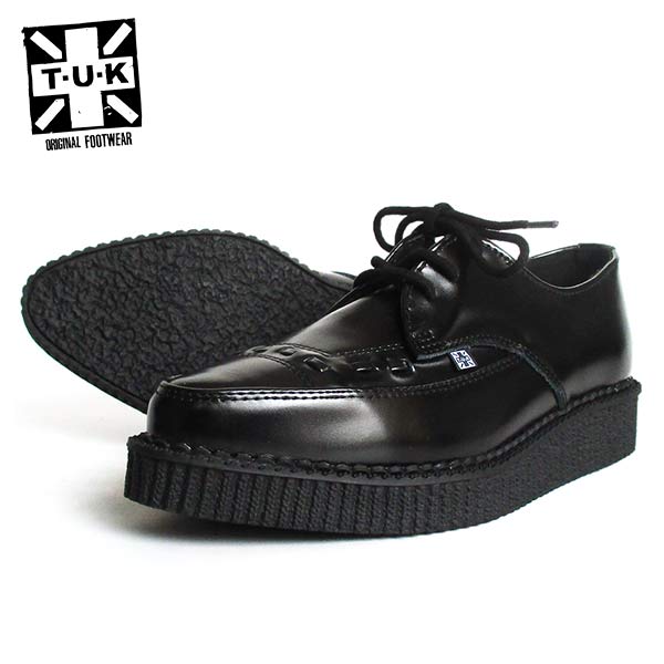 TUK/ティーユーケー ラバーソール/ポインテッドトゥ メンズ 「POINTED TOE CREEPERS」 A8533  靴 スニーカー  厚底 パンク  ロカビリー レディース ファッション モッズ 送料無料