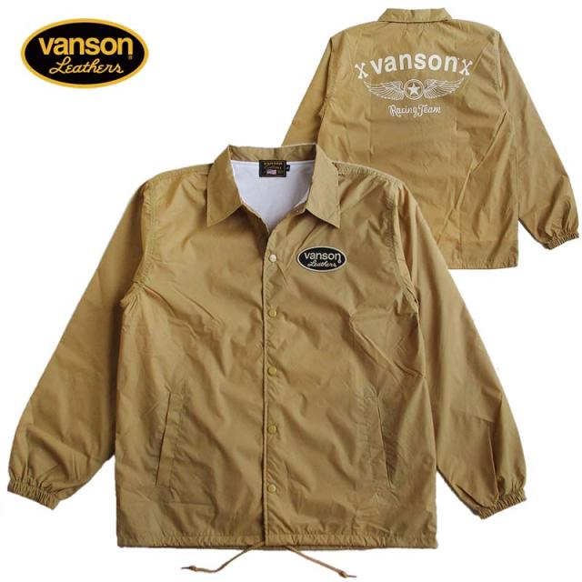 VANSON バンソン ナイロンコーチジャケット メンズ レディース カラー：COYOTE アウター 送料無料