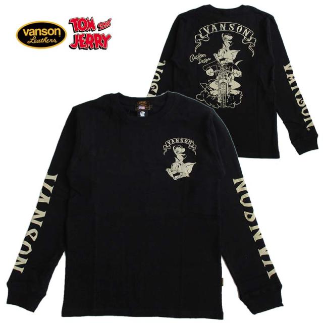 VANSON/バンソン トムとジェリー コラボ サーマル長袖Tシャツ（ロンT） トム＆ジェリー キャラクター メンズ レディース 送料無料