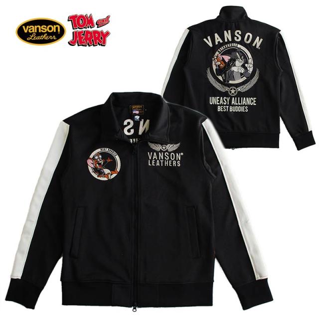 VANSON バンソン トムとジェリー トラックジャケット ジャージ メンズ レディース TOM & JERRY トム＆ジェリー キャラクター アウター 送料無料
