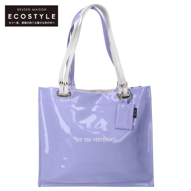 SEE YOU YESTERDAY シーユーイエスタディ トートバッグ パープルｘホワイト レディース